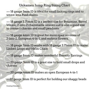 100 Black Iron Jump Rings Oxidized and Oiled- You Pick Gauge and ...