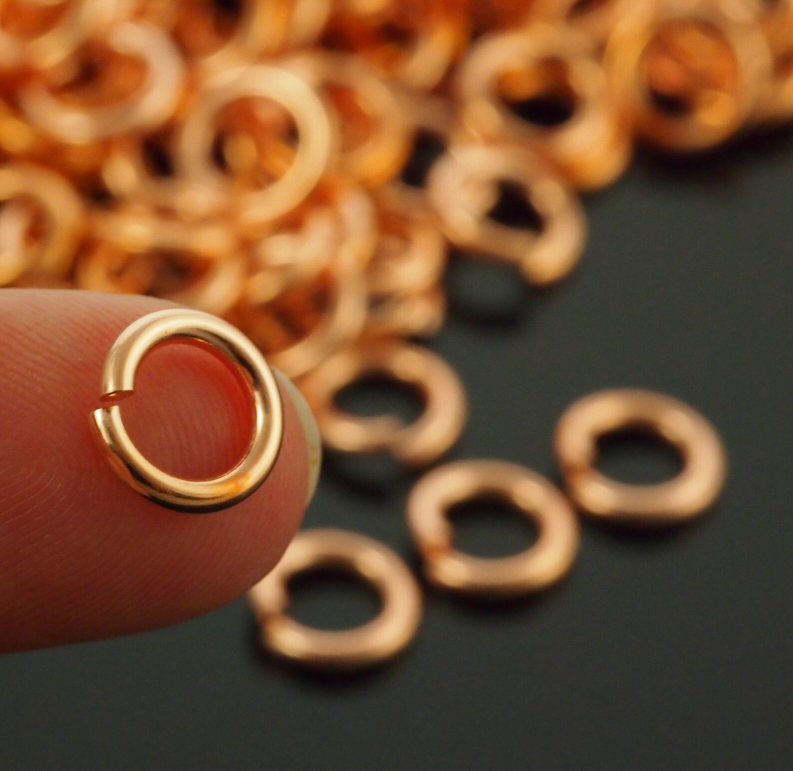 100 Solid Copper Jump Rings - Custom Handmade in Your Choice of Gauge ...
