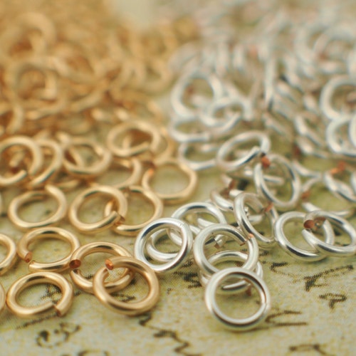 100 Silver Plated Jump Rings 22 20 18 16 Gauge Best - Etsy