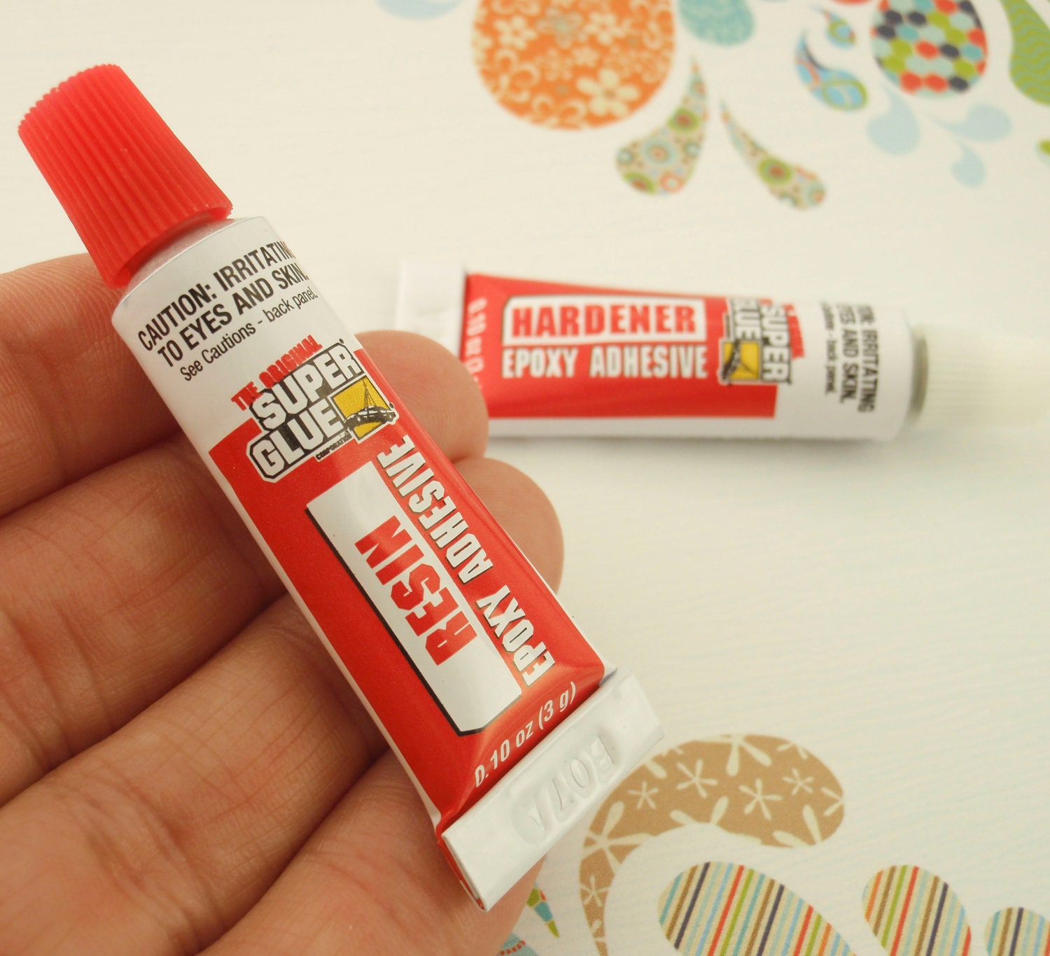 The Original Super Glue 2 Part EPOXY Adhesive - TWO 0.10 Ounce Tubes ...