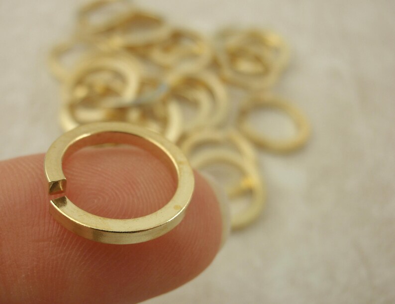 Solid Brass Jump Rings 50 Handmade From Square Wire You - Etsy