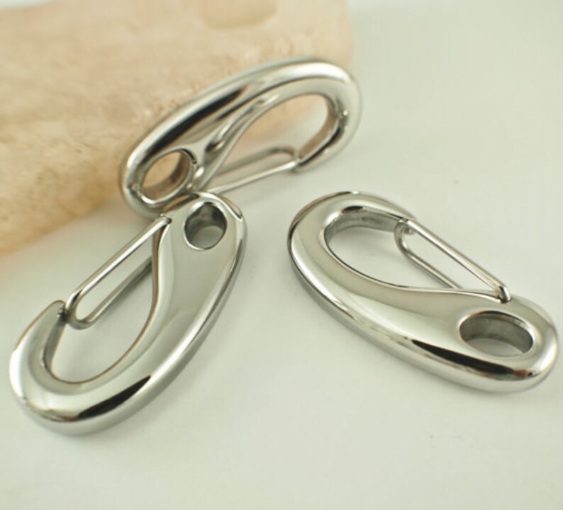 1 Unique Shrimp Style Lobster Clasp - Stainless Steel - Triggerless ...
