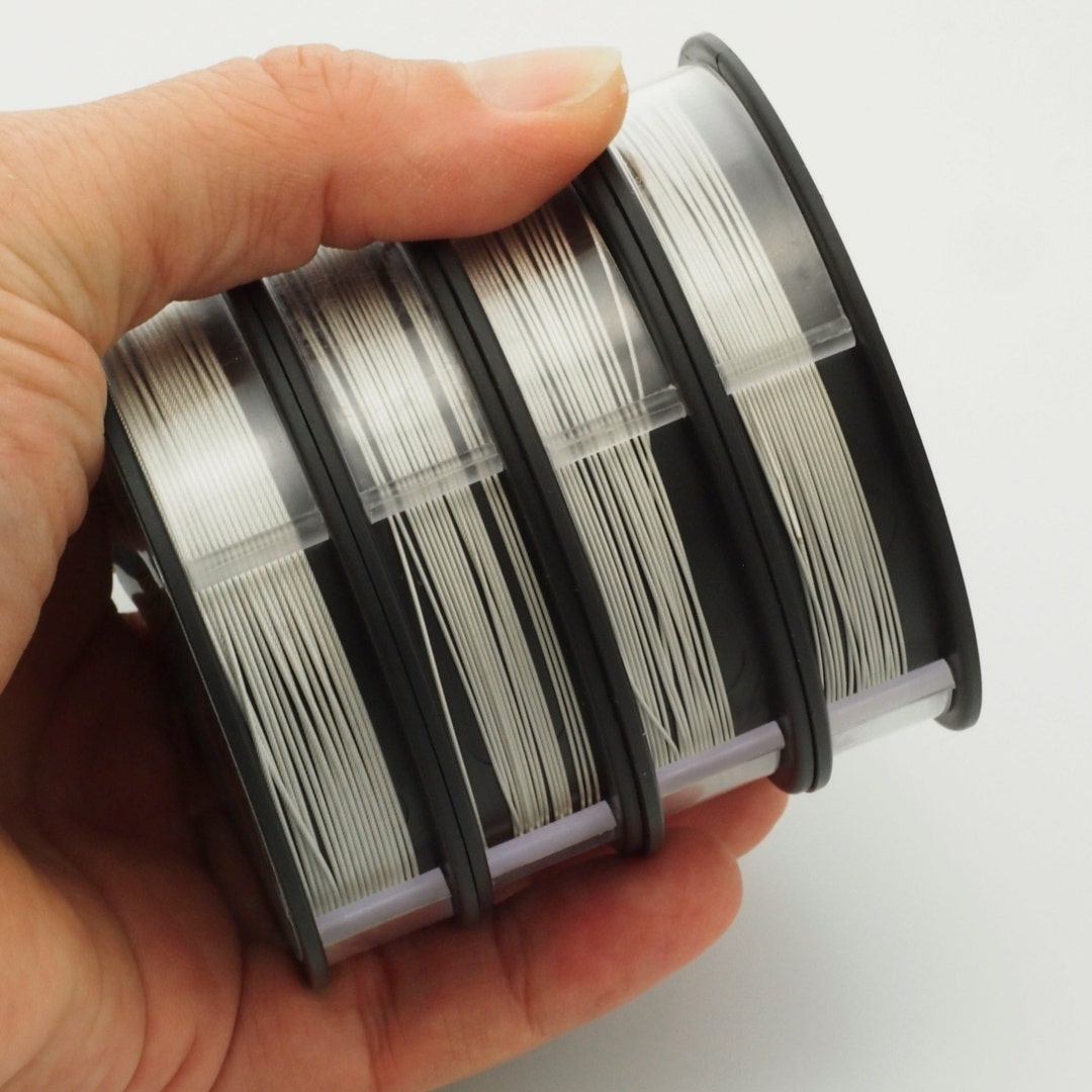 Bead Stringing Wire Silver Plated 49 or 19 Strand 3 Sizes Available ...