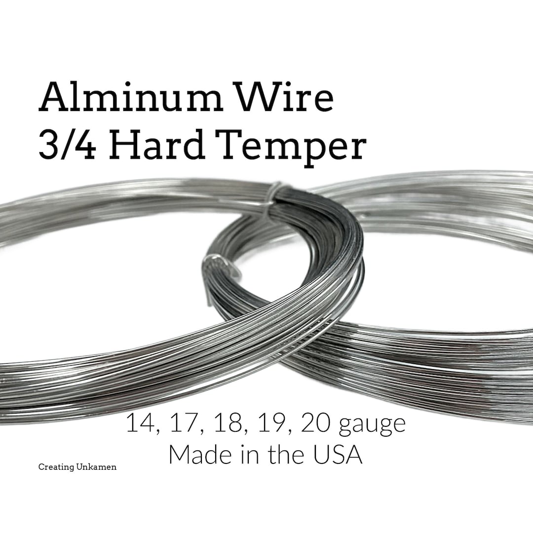 Aluminum Wire - 3/4 Hard Temper 14, 17, 18, 19, 20 Gauge - 100% ...