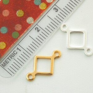 10 Square Links - 19mm - Silver Plated or Gold Plated - 100% Guarantee ...