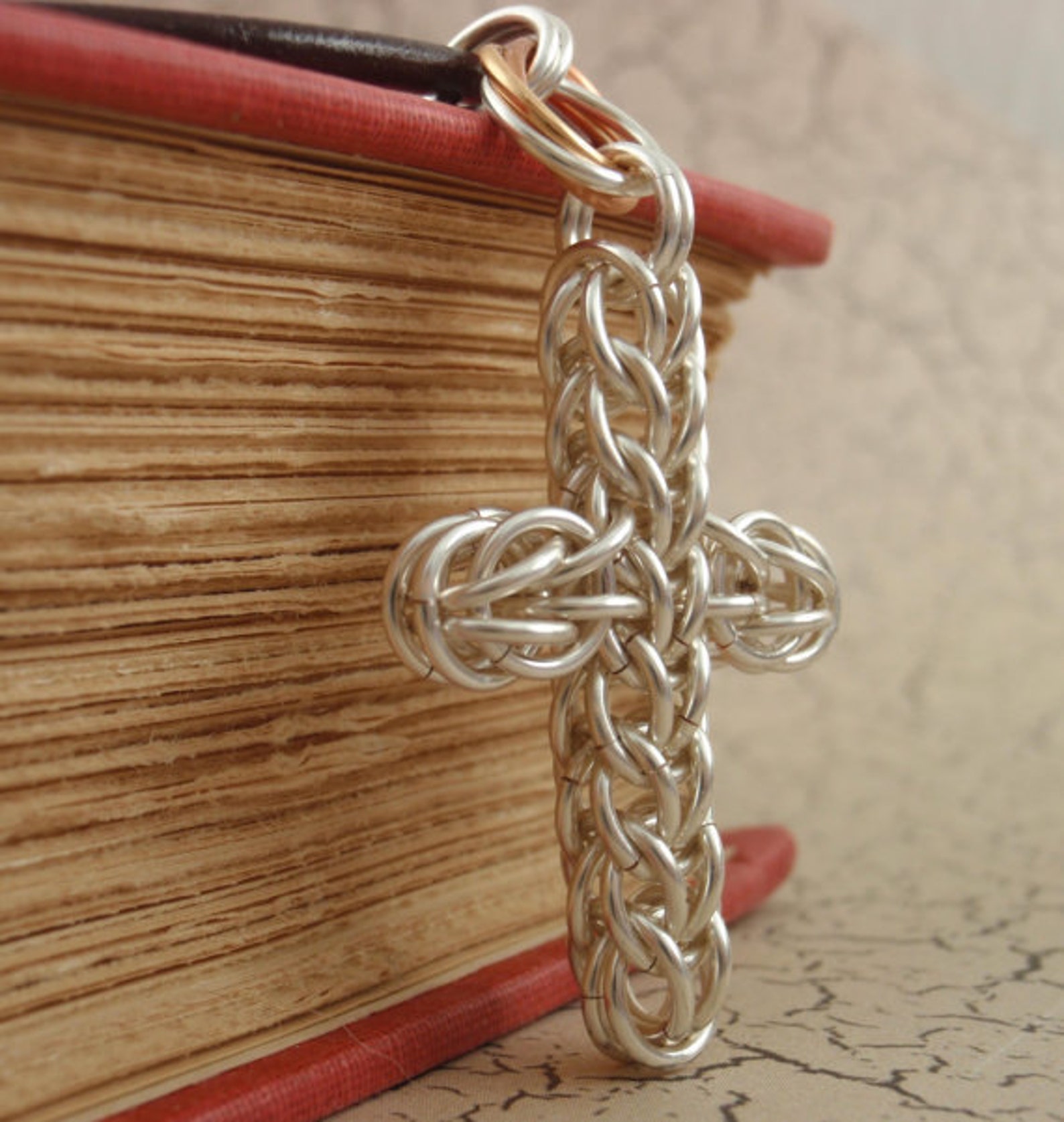 Chainmaille Cross Pendant Full Persian PDF Instructions - Etsy Canada