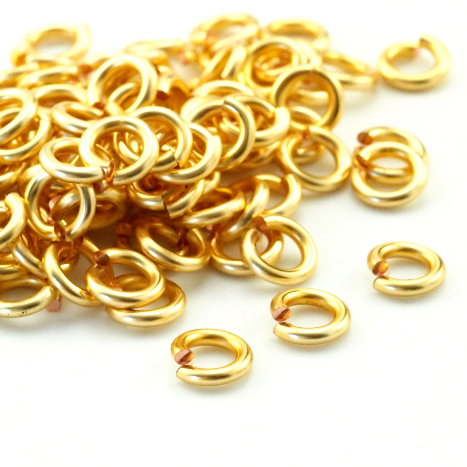 100 Handmade Non Tarnishing Gold Colored Jump Rings You Pick Gauge 12 ...