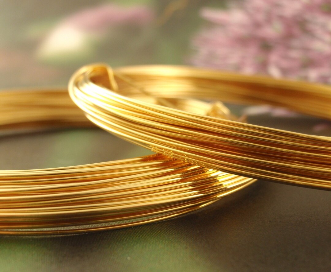 24kt Gold Plated Wire With Copper Core Half Hard You Pick - Etsy