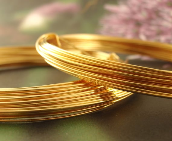 24kt Gold Plated Wire With Copper Core Half Hard You Pick - Etsy