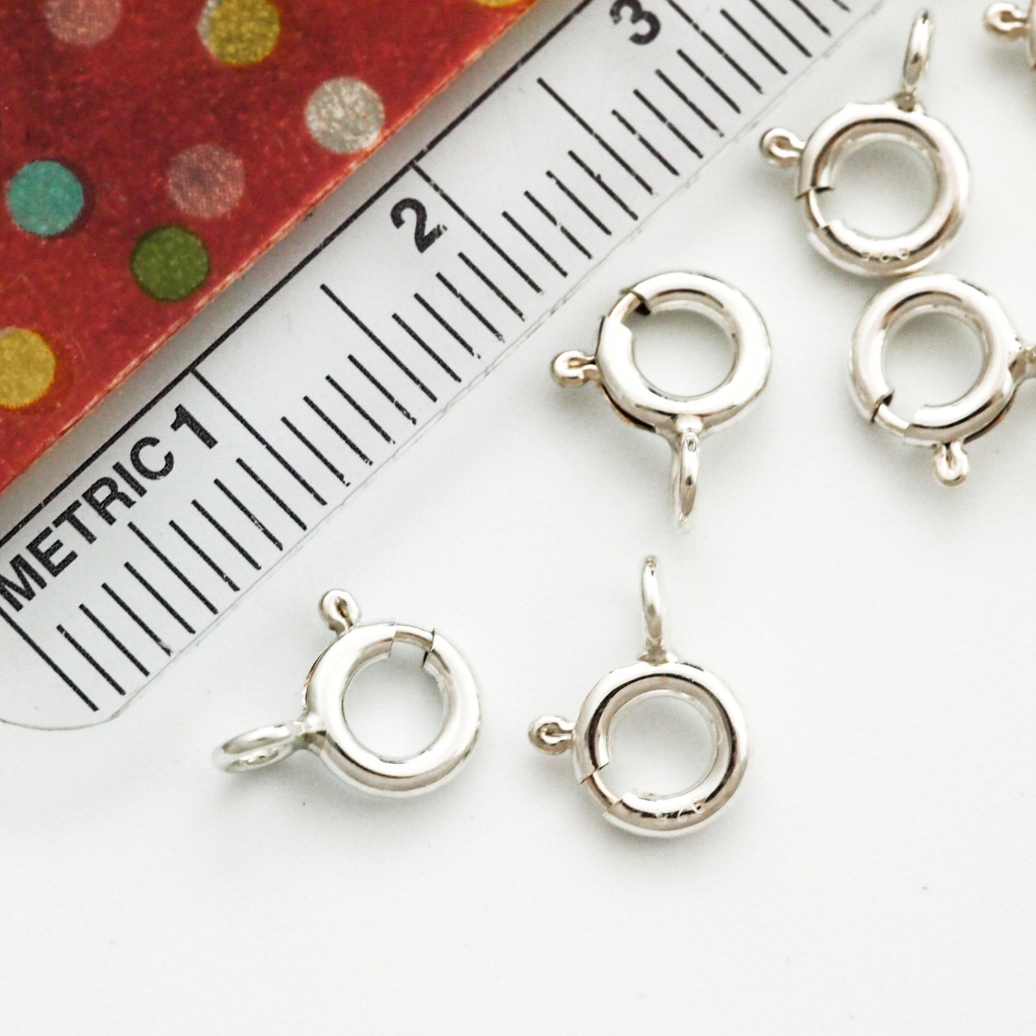 5 Sterling Silver Spring Clasps 5mm 5.5mm 6mm 7mm or | Etsy