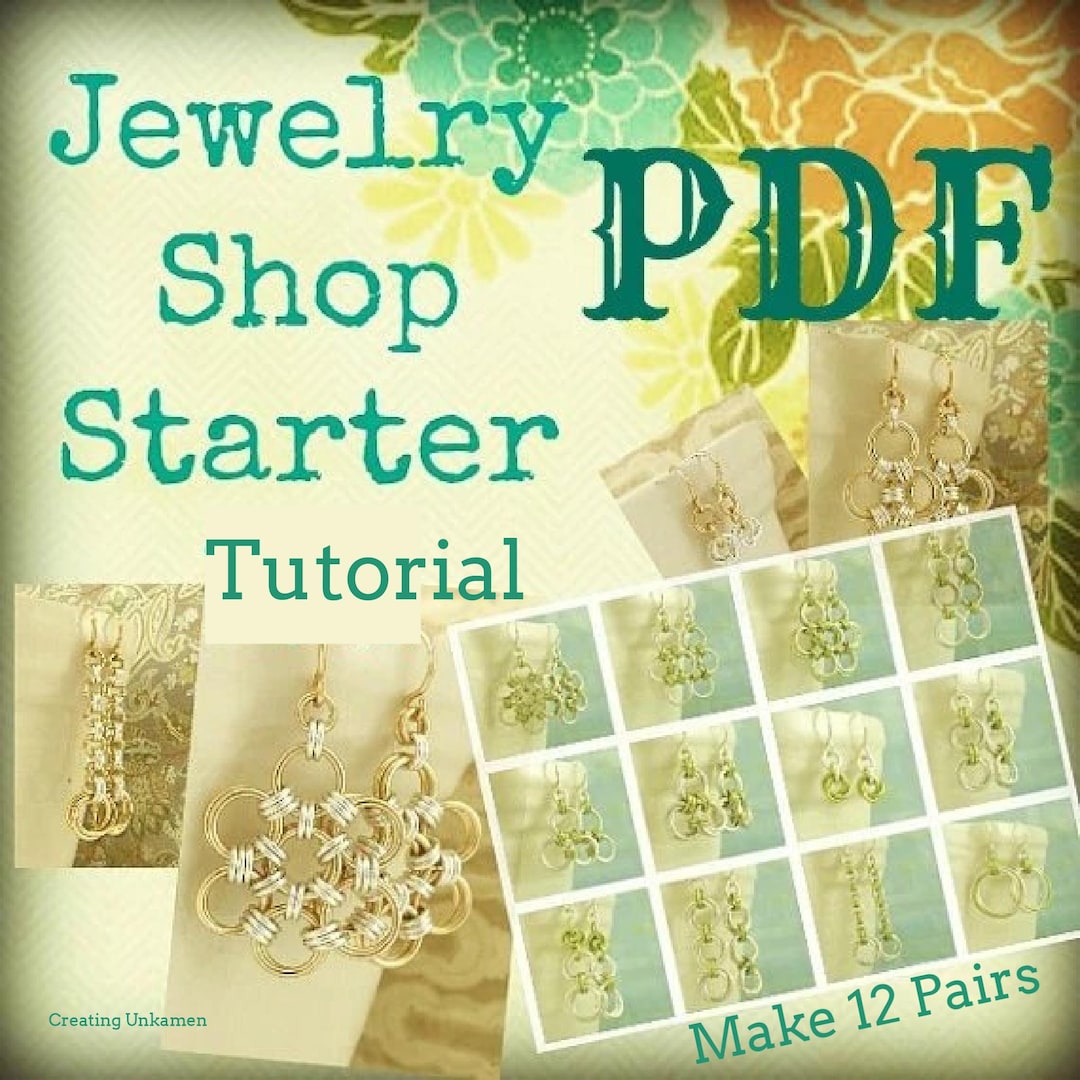 Tutorials Earrings 12 Pairs Beginners and Intermediate Chainmaille ...