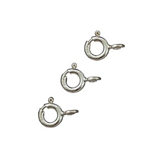 5 - Sterling Silver Spring Clasps - 5mm, 5.5mm, 6mm, 7mm or 8mm ...