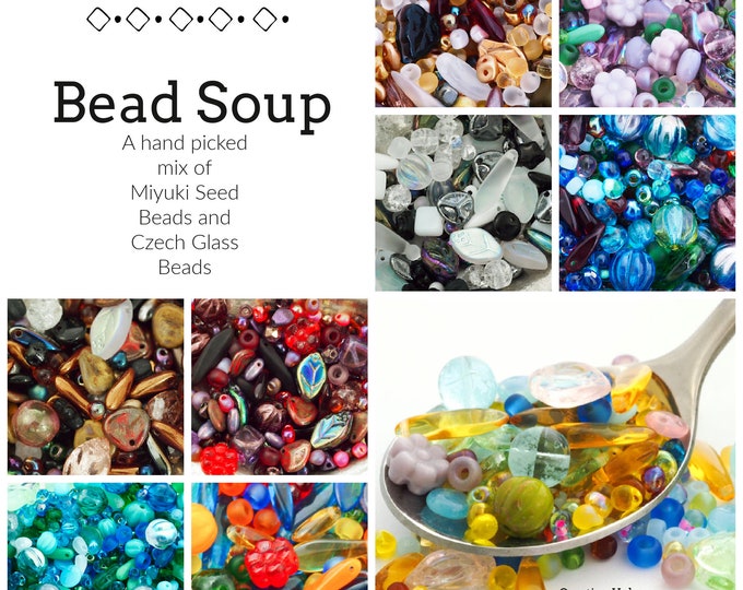 Bead Soups Handpicked Mixes of Miyuki Seed Beads and Czech Glass Beads ...