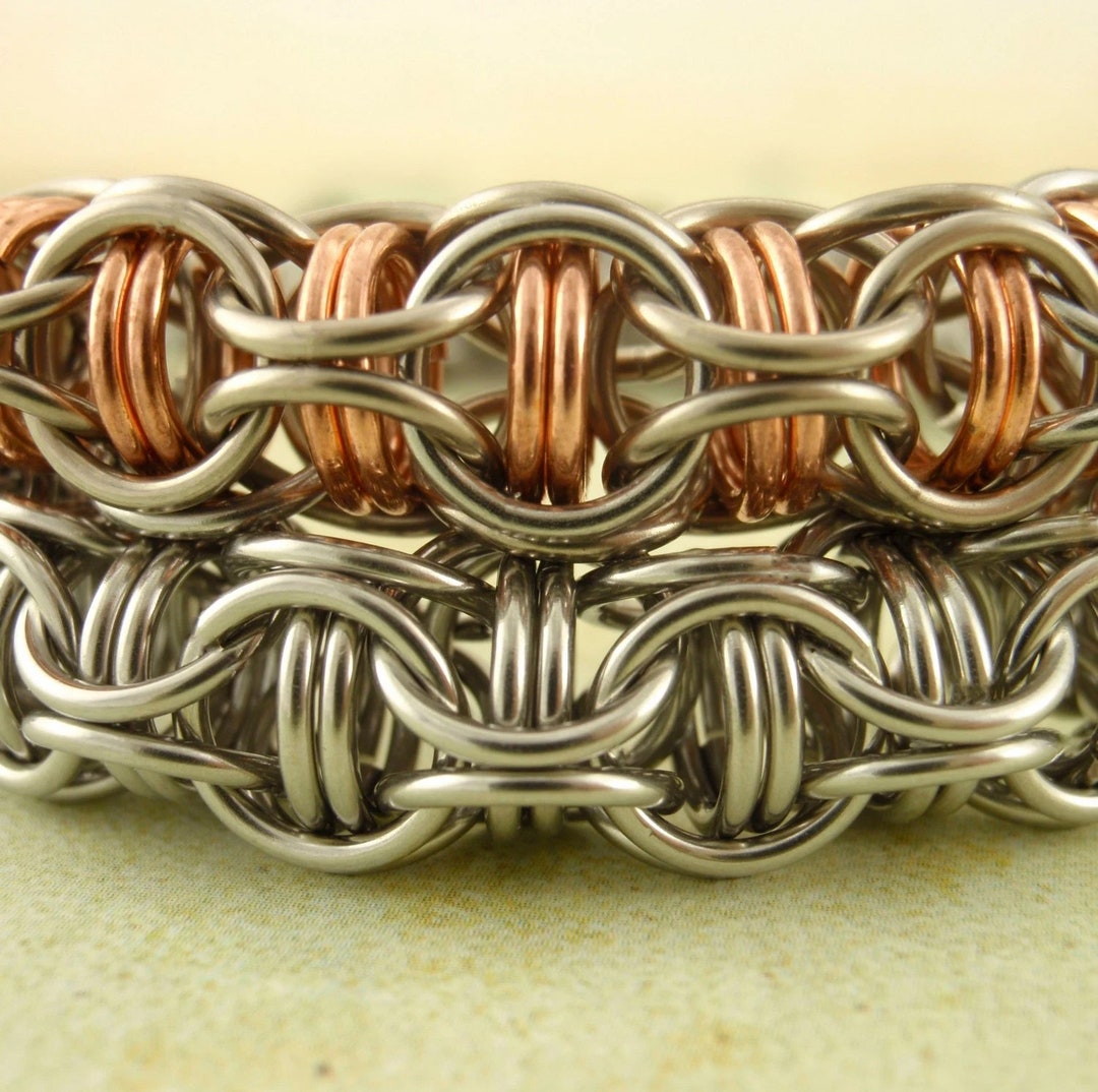 Captured Inverted Round Chainmaille Bracelet Tutorial - Intermediate ...