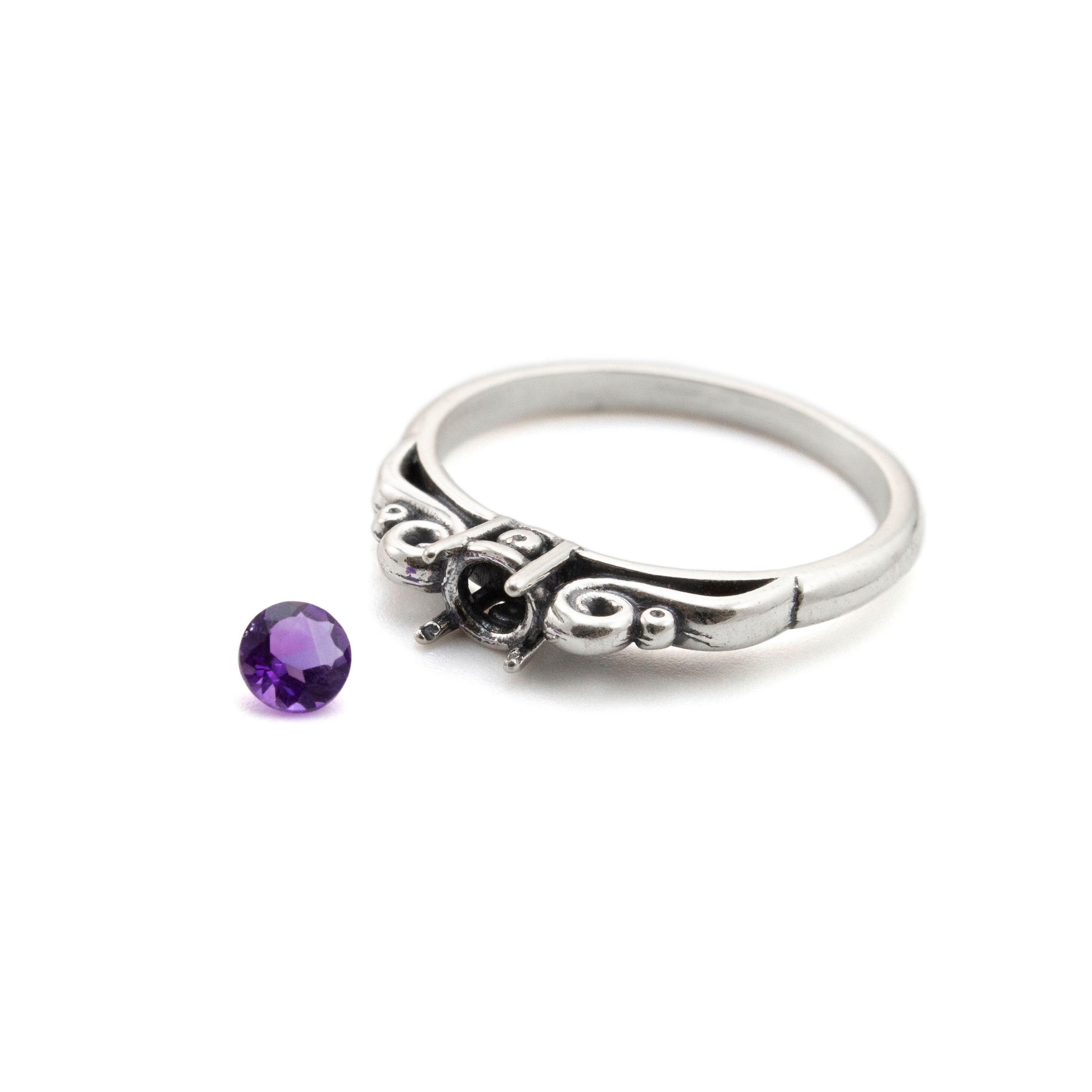 Natural Amethyst Grade AAA Round Faceted Gemstones 1.5mm, 2mm, 2.5mm ...