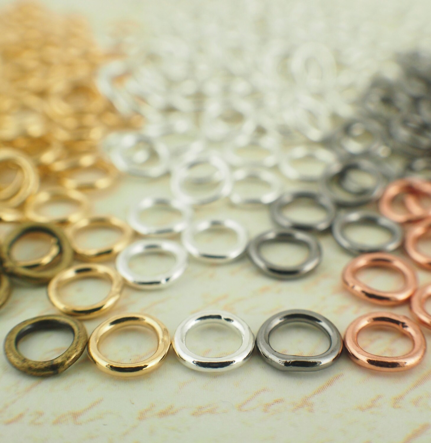 100 Jump Rings Soldered Closed 20 and 18 Gauge 7 Sizes - Best ...