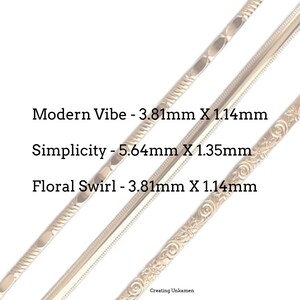 14kt Gold Filled Pattern Flat Wire - by the Inch - Etsy