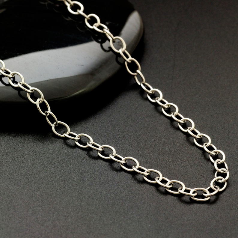 3.3mm Stainless Steel Cable Chain - by the Foot or Finished - Made in ...