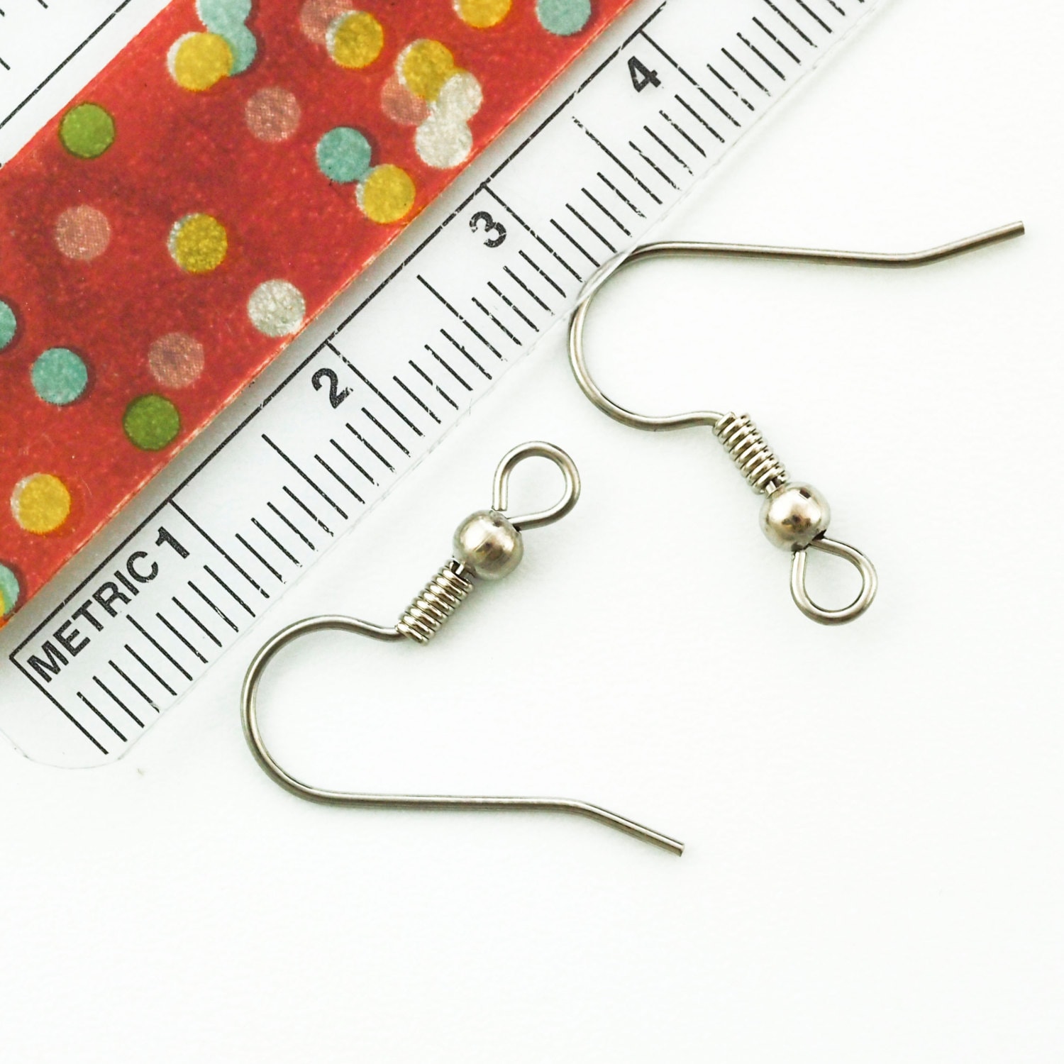 10 Pairs Surgical Steel Ear Wires - Basic Bead and Coil - Etsy