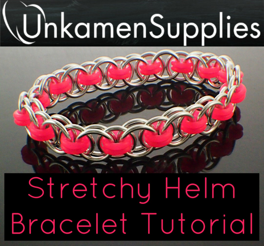 Version I Stretchy Parallel Chain or Helm Weave Chainmaille Bracelet ...