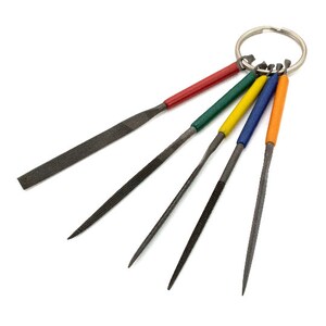 Steel File Set - 5 Different File Shapes - Basic or Advanced Metal Work ...