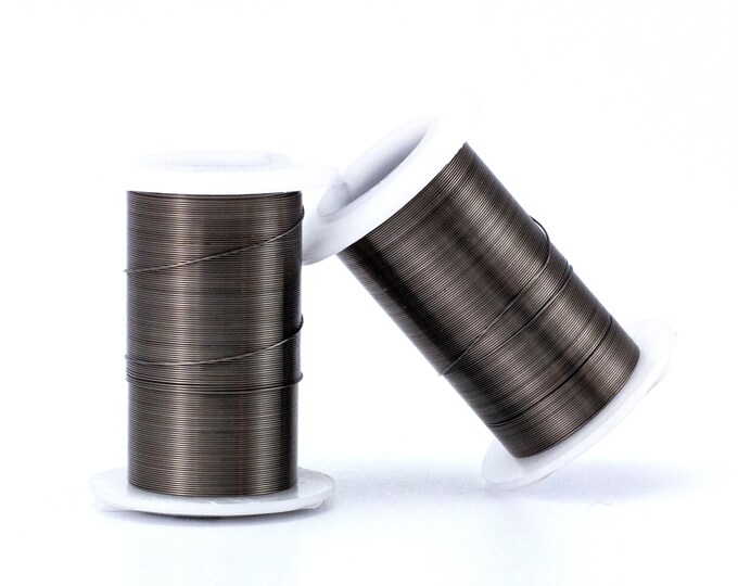 Hematite Colored Wire Enameled Coated Copper 100% - Etsy