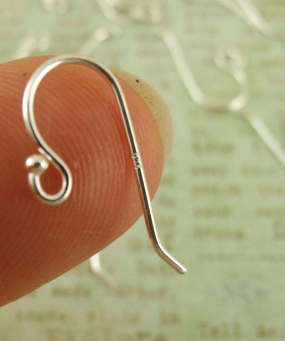 4 Pairs Petite Sterling Silver Ear Wires Simple Style With - Etsy