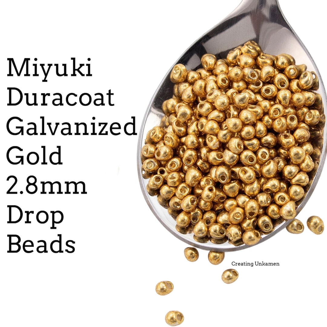 Miyuki Drop Beads DP28-4202 Galvanized Gold 2.8mm - 100% Guarantee - Etsy