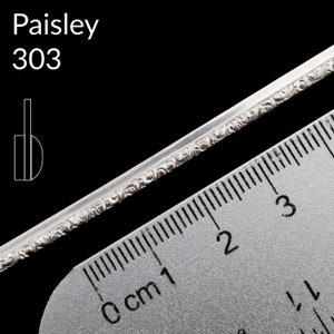 Sterling Silver Pattern Stepped Bezel Wire - by the Inch - Etsy