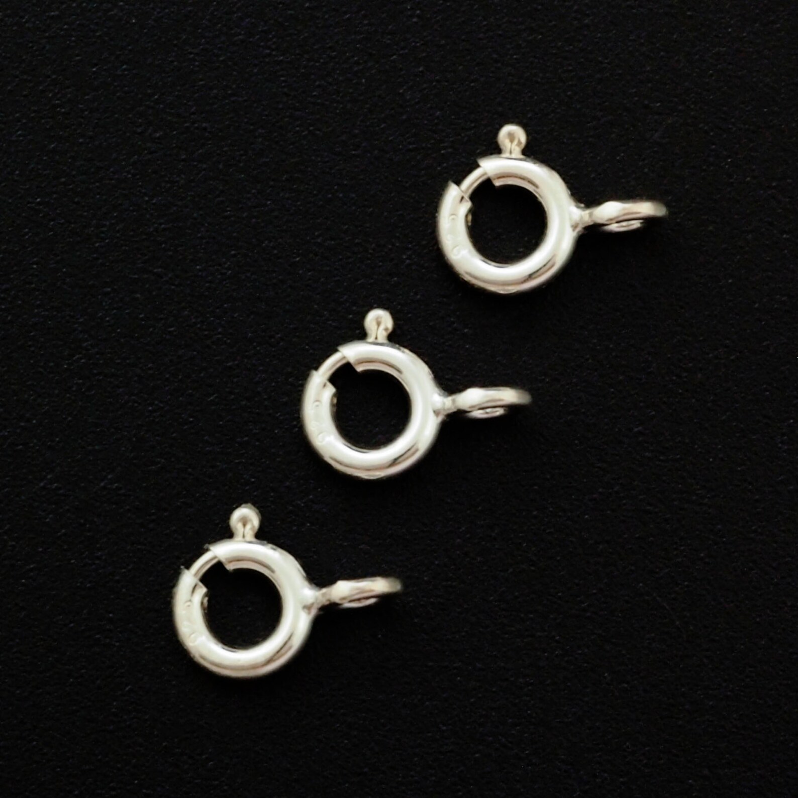 5 Sterling Silver Spring Clasps 5mm 5.5mm 6mm 7mm or - Etsy