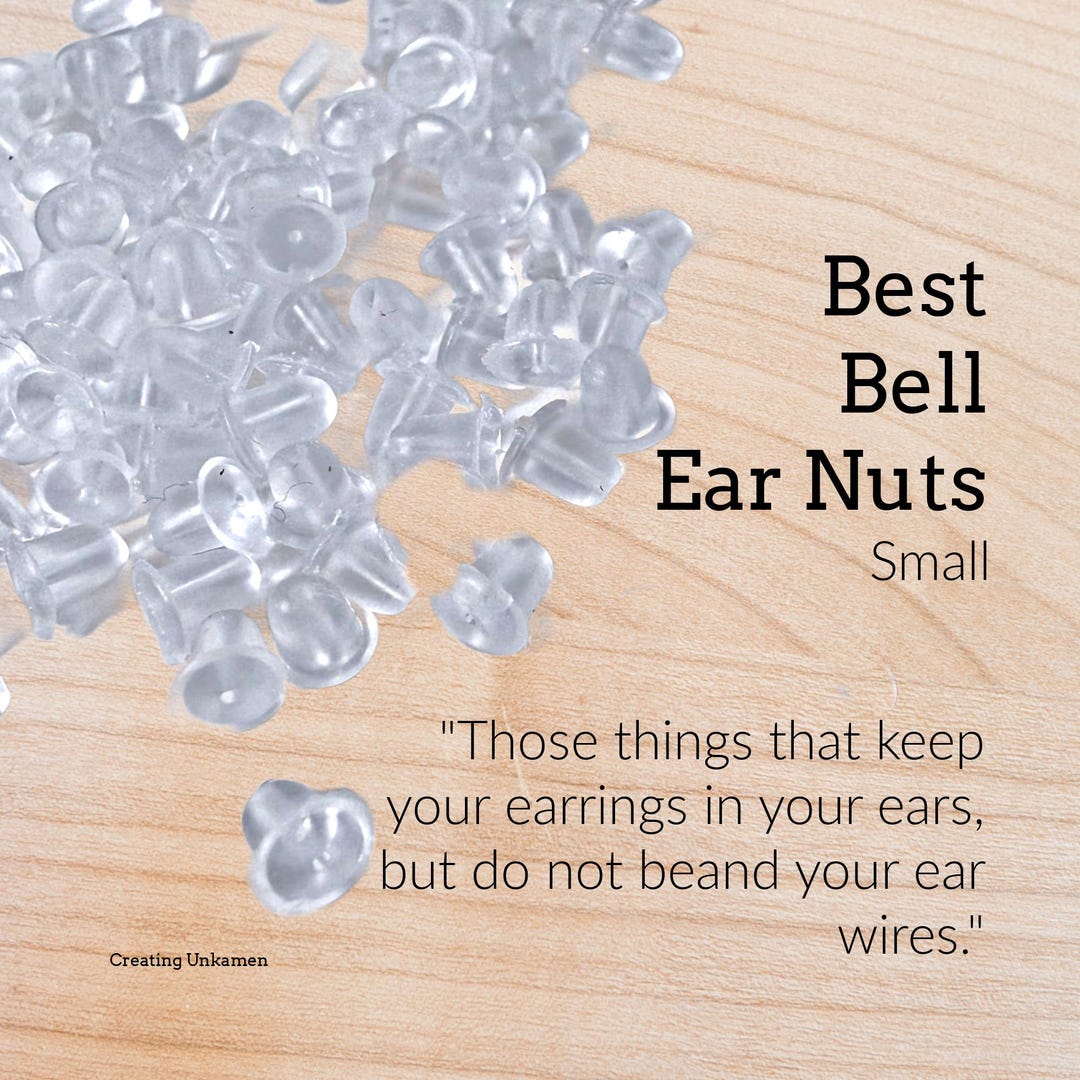 Best Ear Nuts 4mm X 5mm Small Bell Shaped Earring Holders - Those ...
