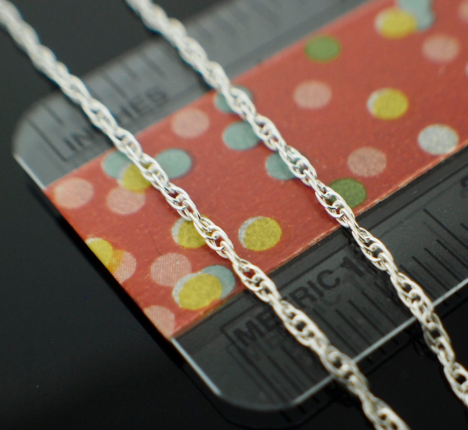 Sterling Silver Double Rope Chain 1.4mm by the Foot or - Etsy