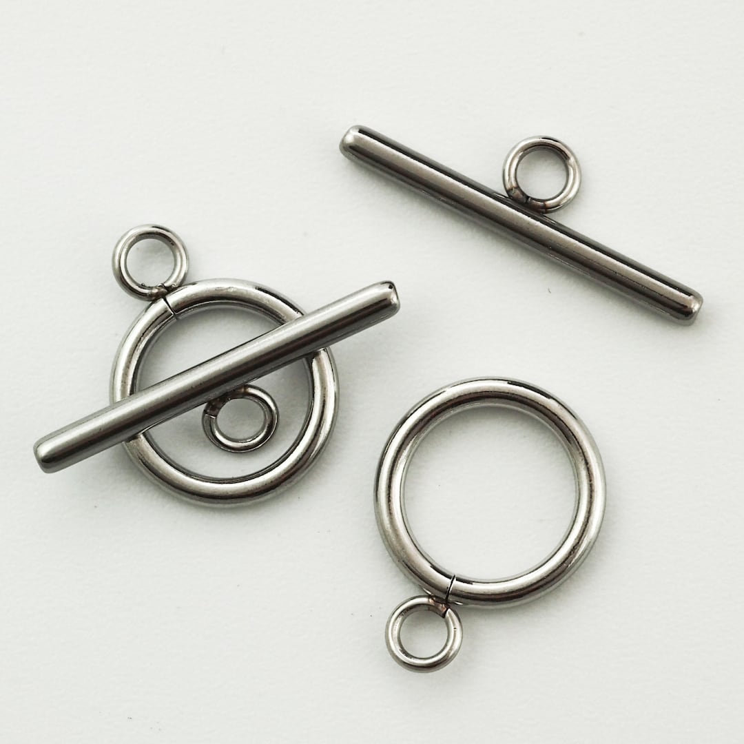 1 Simple Stainless Steel Toggle Clasp - 17mm or 20mm - 100% Guarantee ...