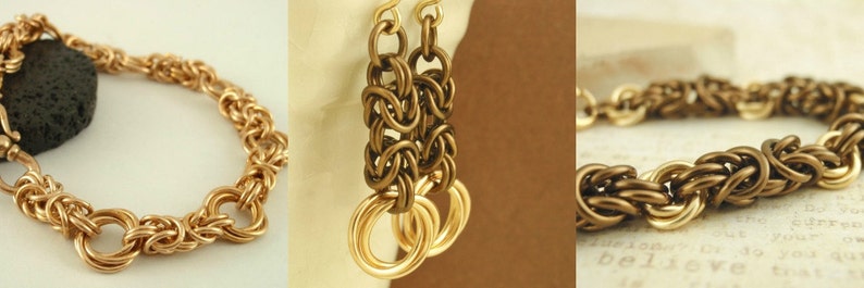 Byzantine Rose Chainmail Tutorial 9 Pages of Deluxe - Etsy