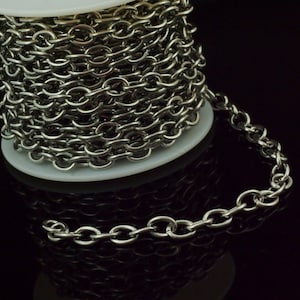 Any Length Stainless Steel 7mm Chain - 316L - Top Shelf - by the Foot ...