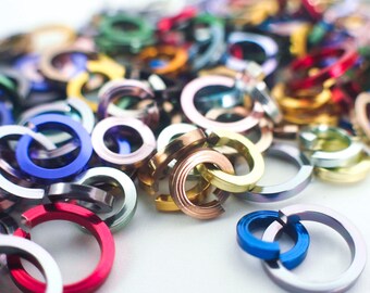 Aluminum Jump Rings Square - Etsy
