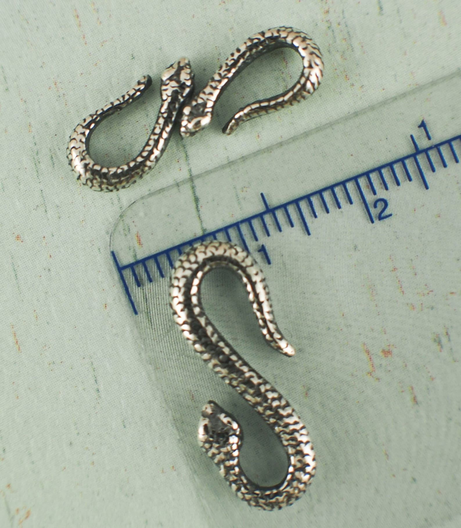 Snake S-hook Clasp Sterling Silver Made in the USA 100% Guarantee - Etsy