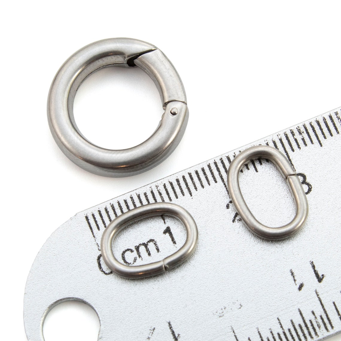 Triggerless Stainless Steel Clasp Round 21mm With 2 Matching | Etsy