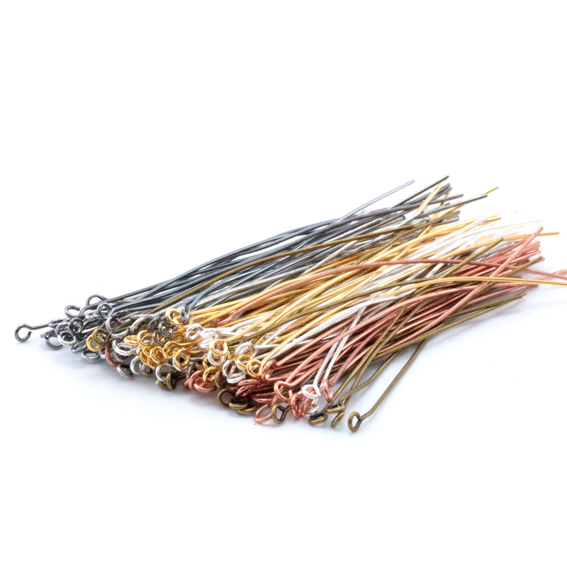 100 Eye Pins Best Commerical Choice in Gold Plate Silver - Etsy