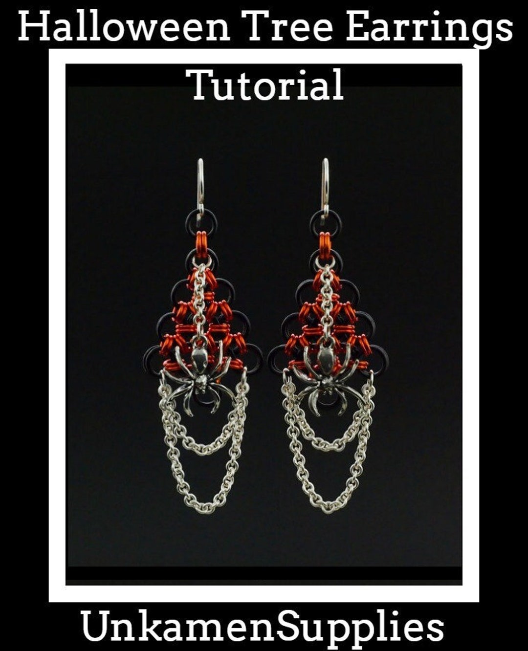 Chainmaille Tutorial Halloween Tree Earrings Simple Enough for a ...