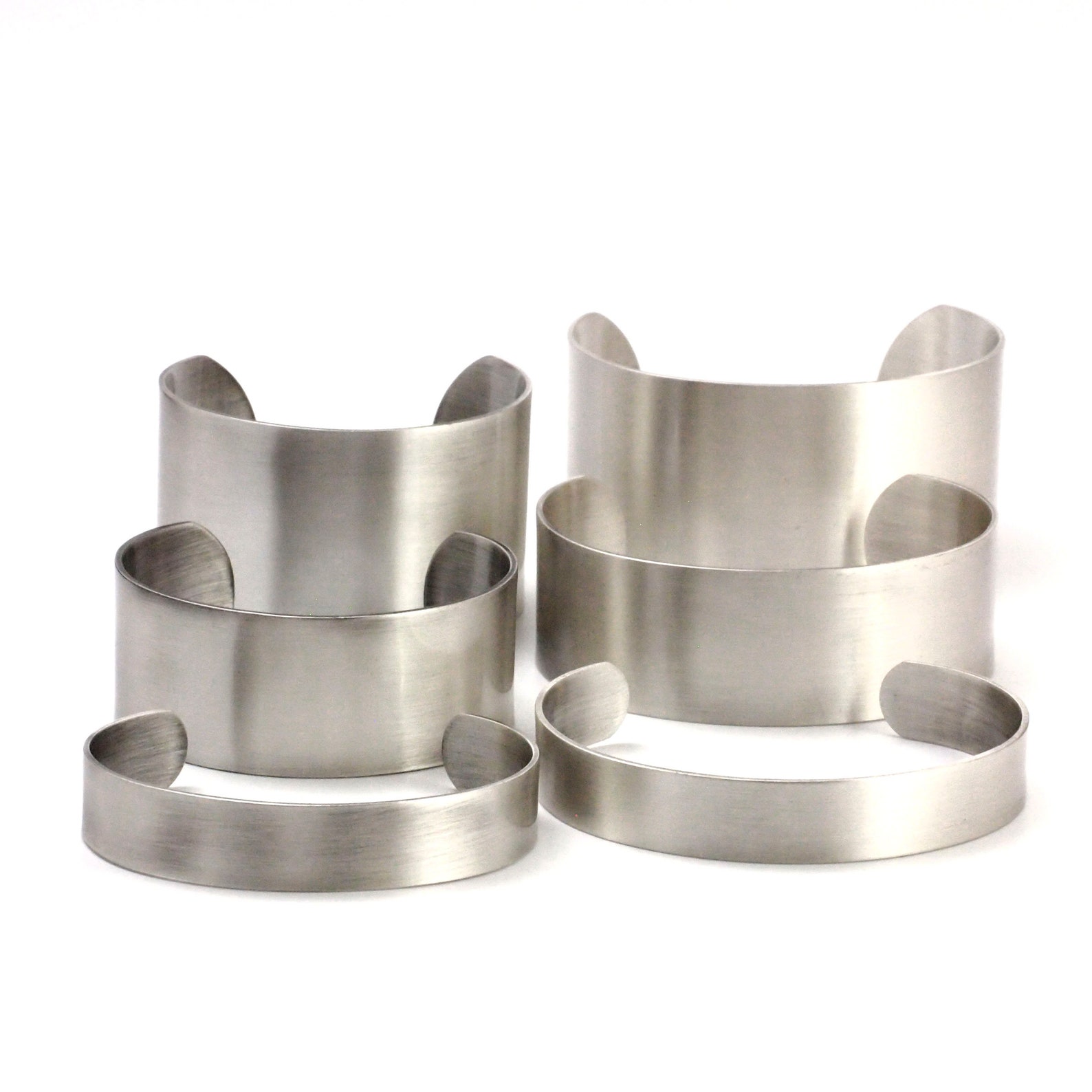 Bangle Cuff Bases in Stainless Steel - 6 Sizes to Choose From 12.5mm ...