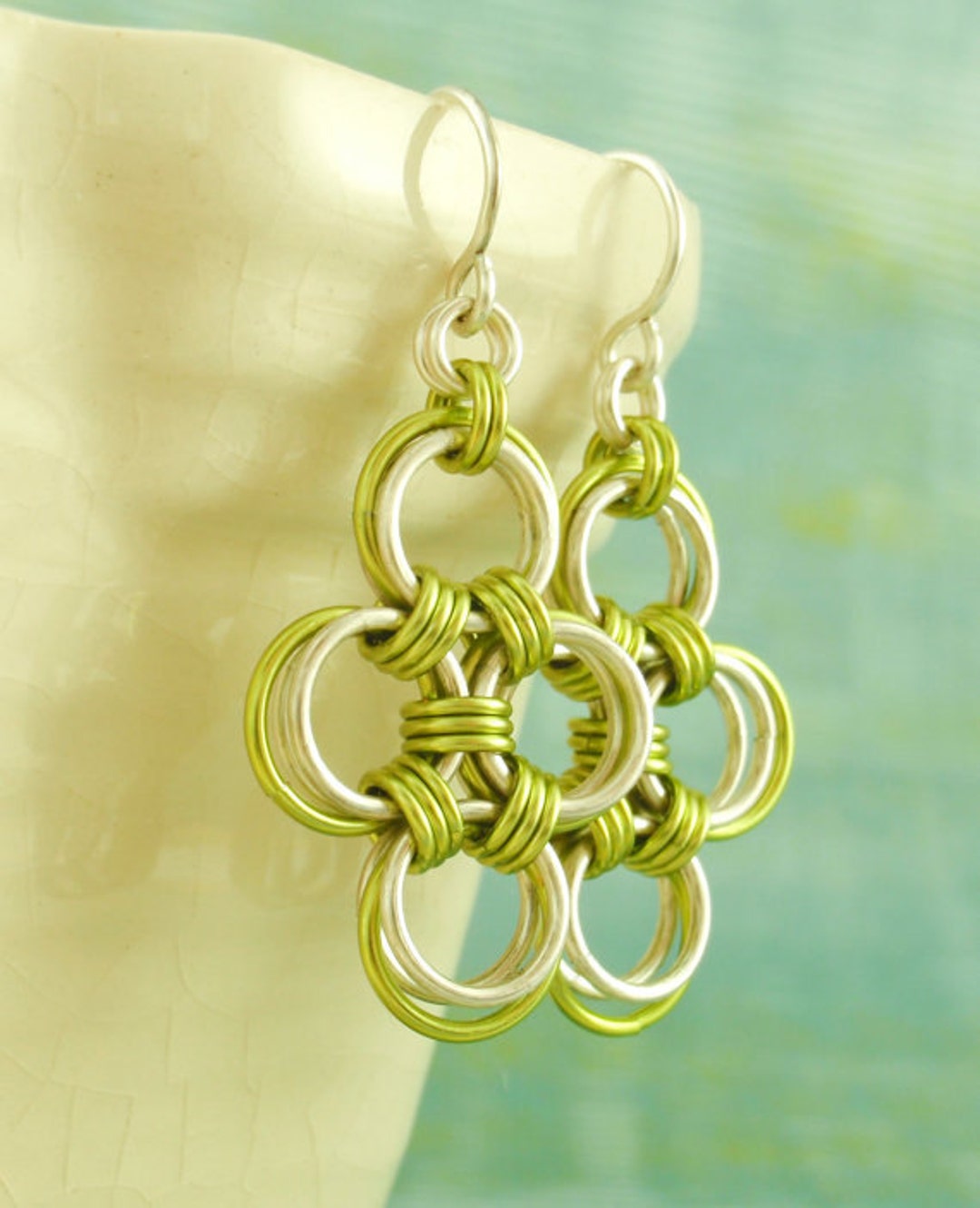 Beginners Jewelry Tutorial Contemporary Chainmaille Cross Earrings - Etsy