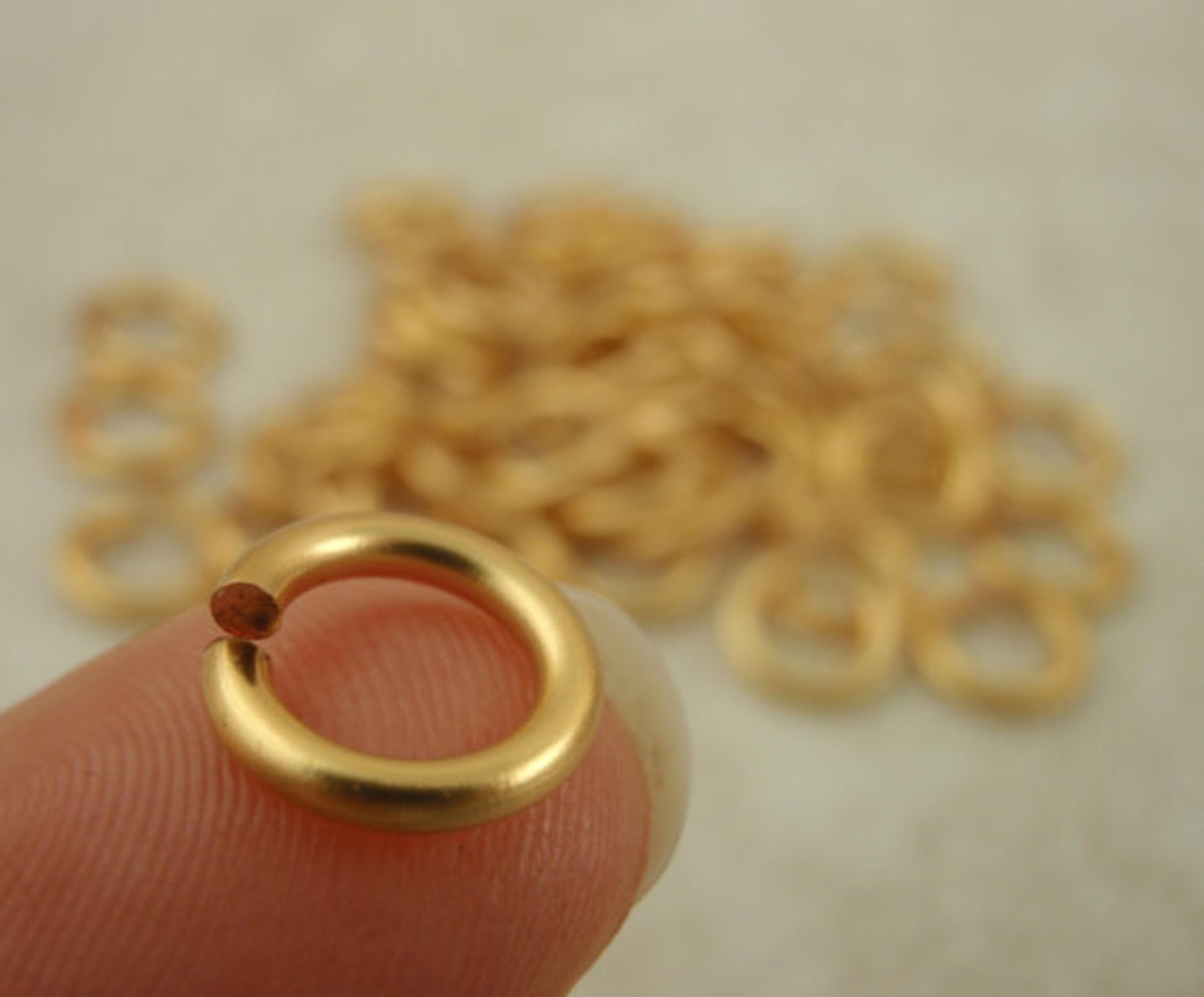 100 Handmade Non Tarnishing Gold Colored Jump Rings You Pick Gauge 12 ...