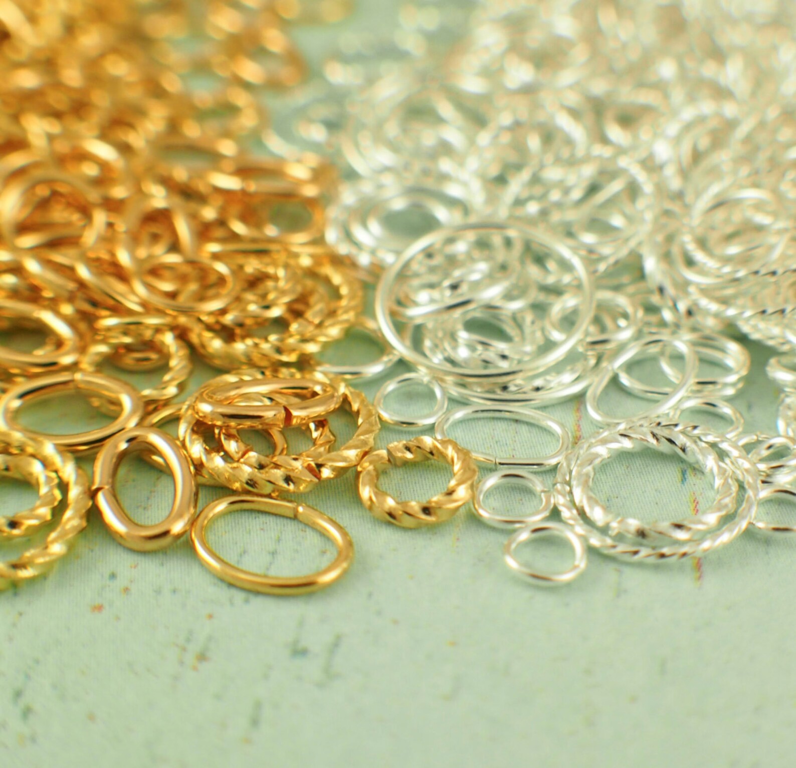Deluxe Jump Ring Sample Pack Gold and Silver Plated 16 Gauge - Etsy