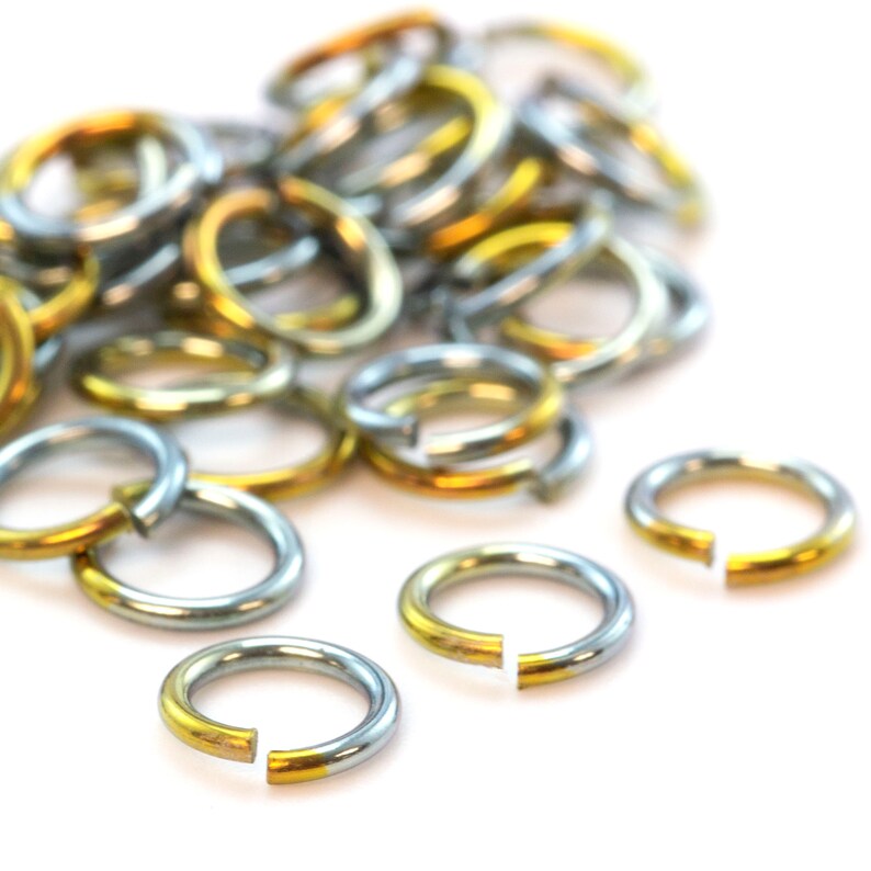 100 Shimmering Enchantment Anodized Niobium Jump Rings in Your - Etsy