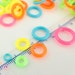 Neon Silicone Jump Rings YOU Pick Color and Size - Clearance - Etsy