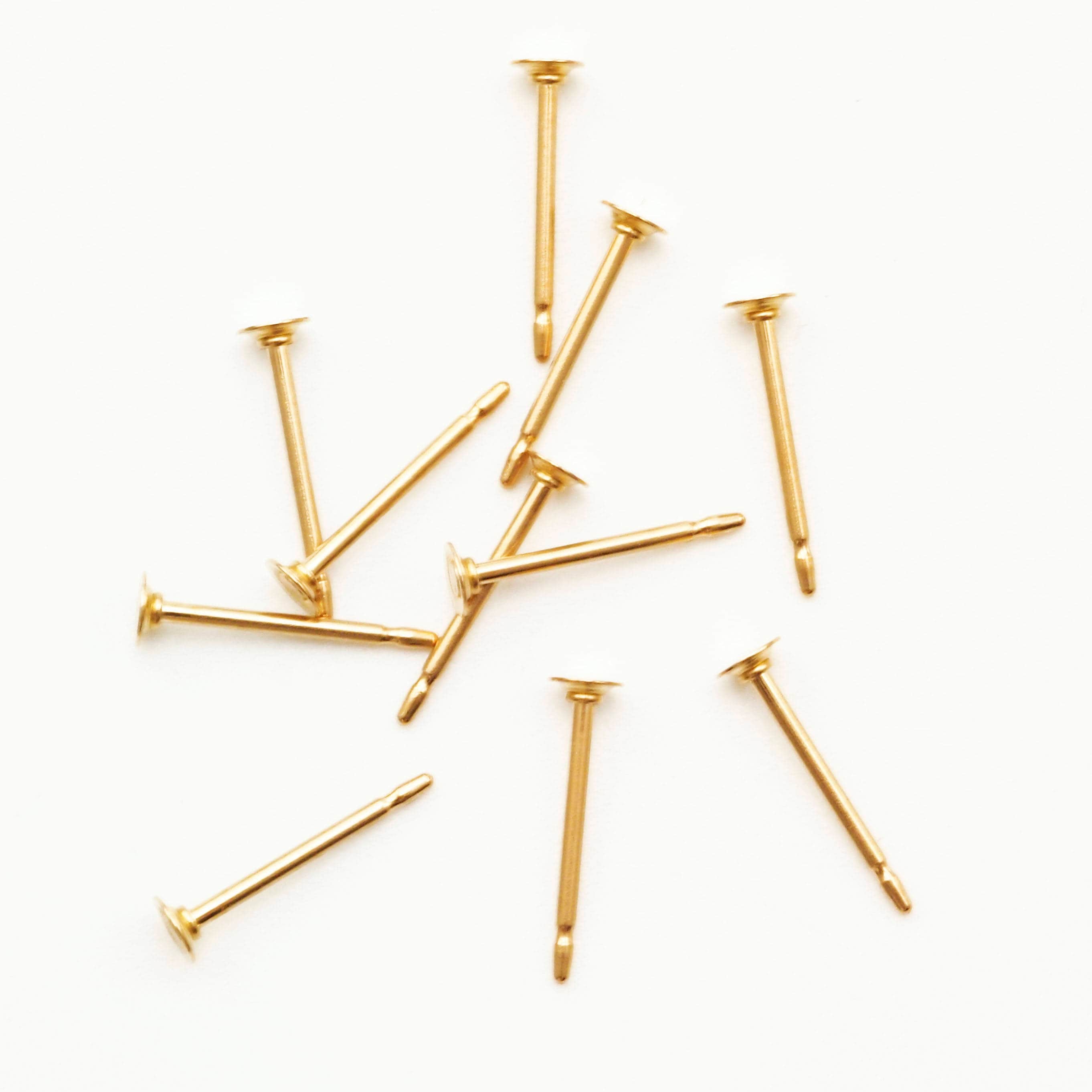 14kt Gold Filled Post Earrings KIT Makes 4 Pairs 2.5mm | Etsy