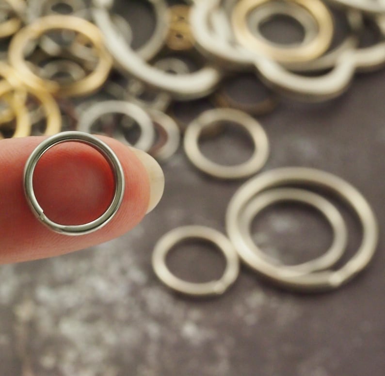 Stainless Steel Split Rings You Pick Size 5mm 6mm 6.5mm - Etsy