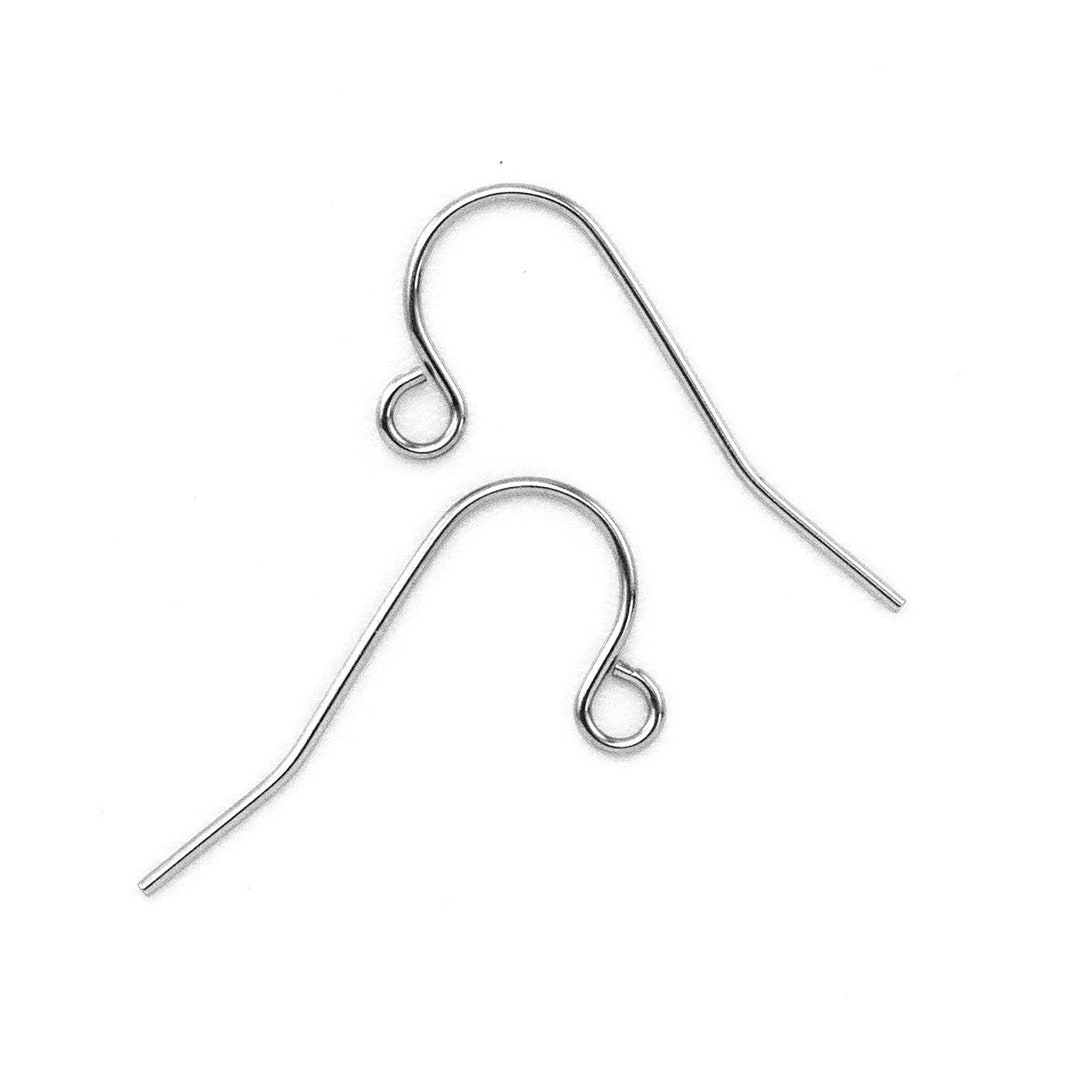 20 Pairs Short Arch Surgical Steel Ear Wires in Original Silver Tone ...