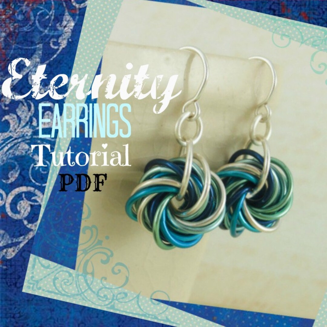 Eternity Chainmaille Beginners Earring Tutorial - No Tools Required - Etsy